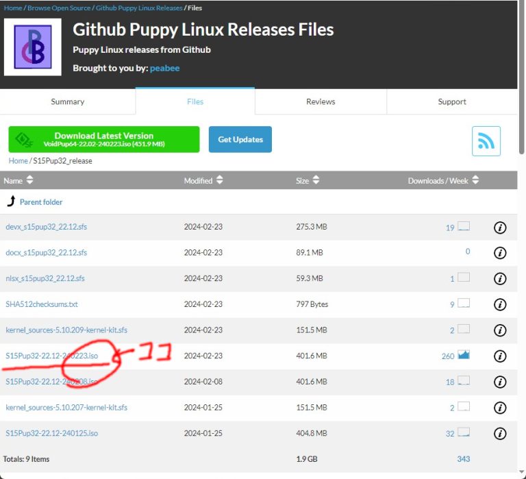 Puppy Linux (Slackware 15.0 [S15Pup32 22.12])を動かそう(2024/03/10更新) | Inataro underground